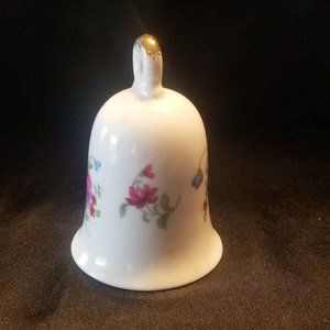 Accents | Vintage Porcelain Floral Bell With Loop Handle | Poshmark